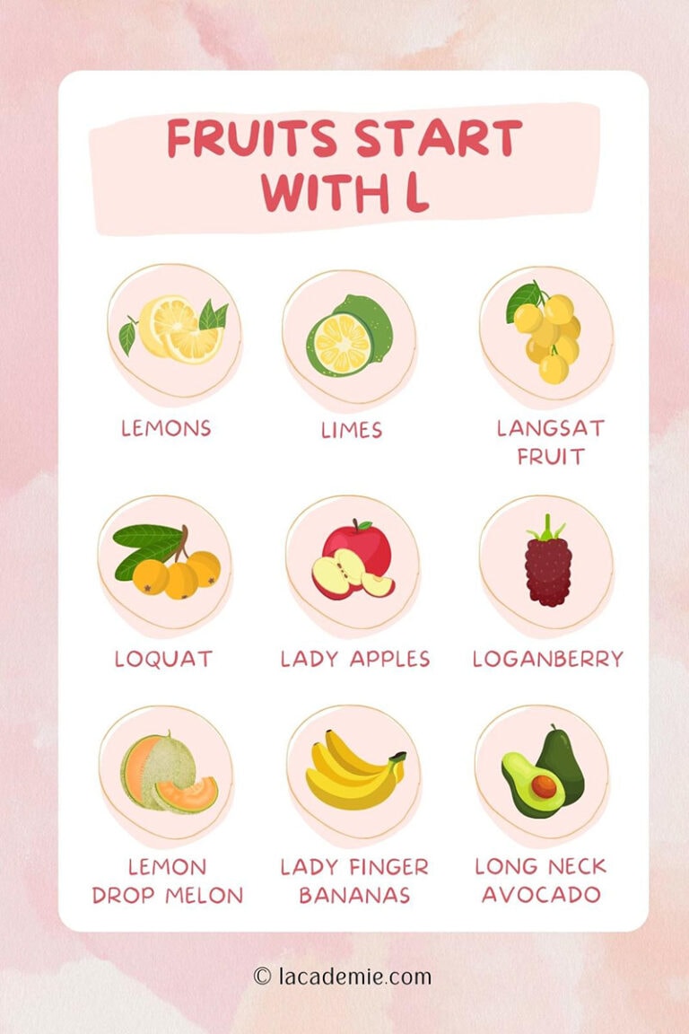 Comprehensive Guide to 36 L-Starting Fruits