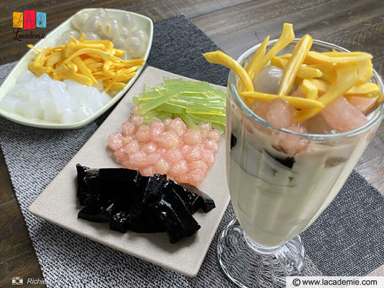 Refreshing Vietnamese Fruit Cocktail With Coconut Milk (Chè Thái)
