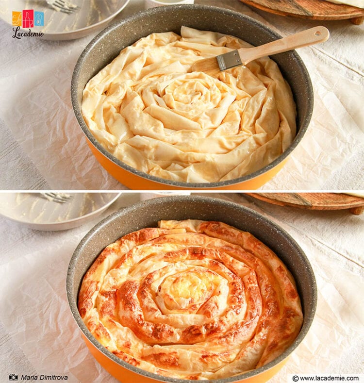 Easy Traditional Bulgarian Banitsa - Cheese Pie Recipe