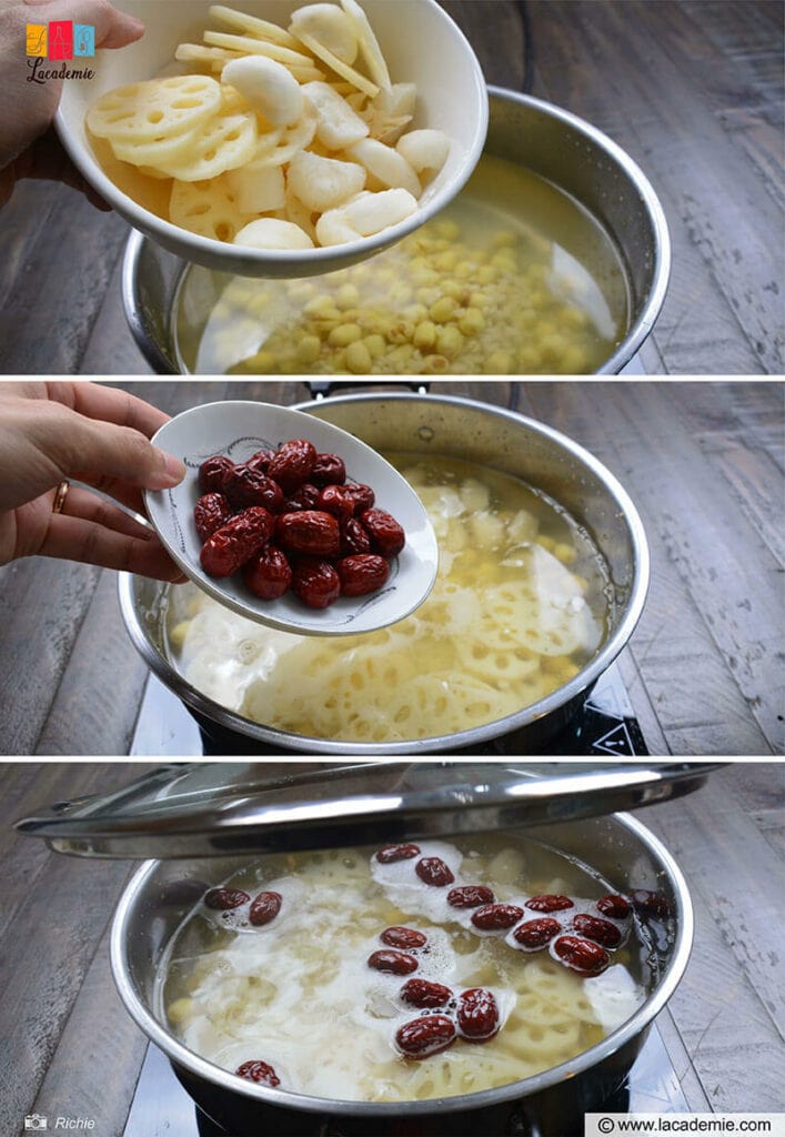 Chè Sâm Bổ Lượng - Vietnamese Iced Dessert Drink With Herbal Ingredients