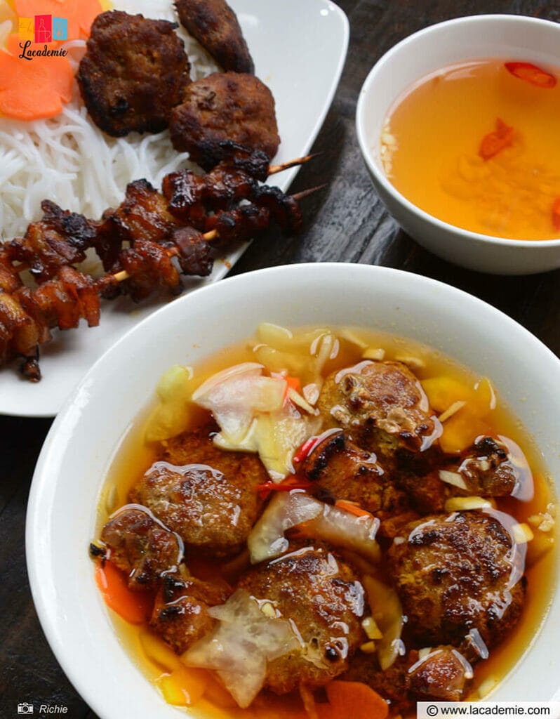 Classic Bún Chả Recipe (Vietnamese Grilled Pork Meatballs and Noodles)