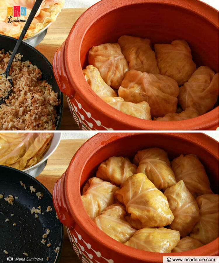 Homemade Bulgarian Stuffed Cabbage Leaves (Sarmi)